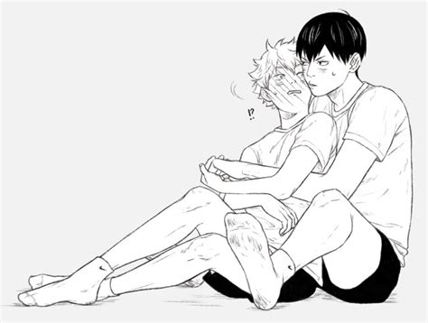 Ohmilkt Hinata Shouyou Kageyama Tobio Haikyuu 2boys Blush Crew