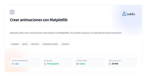 Crea Impresionantes Animaciones Con Matplotlib Labex