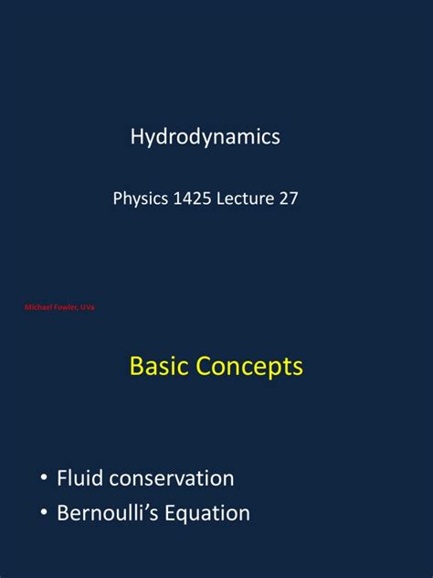 10 1425 Web Lec 27 Hydrodynamics Pdf Fluid Dynamics Laminar Flow