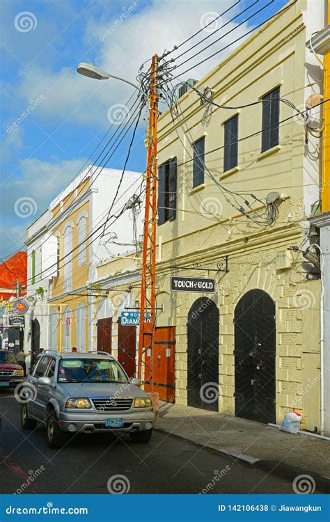 Dronningens Gade Charlotte Amalie Islas V Rgenes De Los E E U U Foto De Archivo Editorial