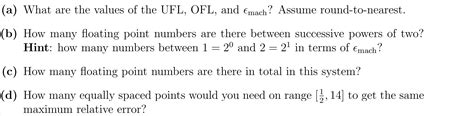 run the“floating point systems” module available at