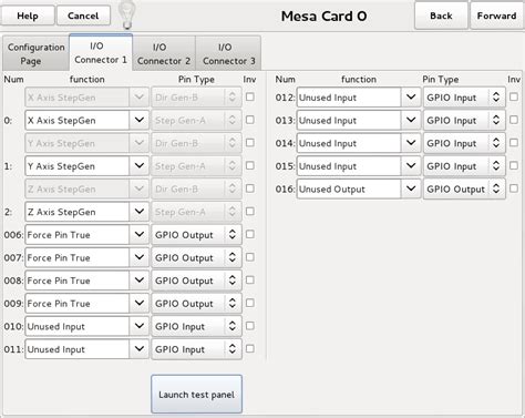 PnCConf Mesa I E Pin Mapping LinuxCNC