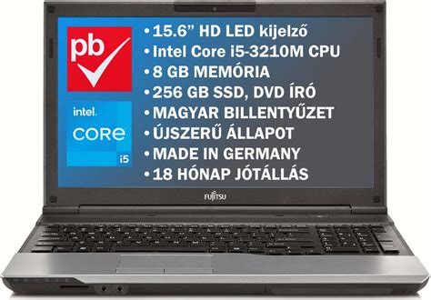 Fujitsu Lifebook A532 156 Felújított Prémium Használt