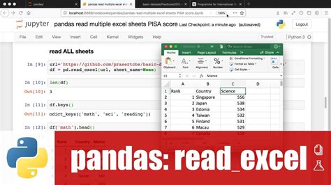 สอน Python สำหรับ Data Science การอ่านชีทหลาย ๆ ชีทจาก Excel มาสร้าง