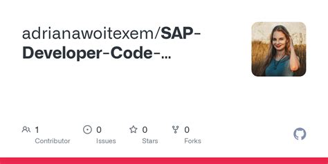 github adrianawoitexem sap developer code challenge