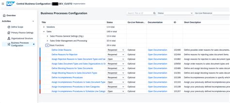 Sap Central Business Configuration