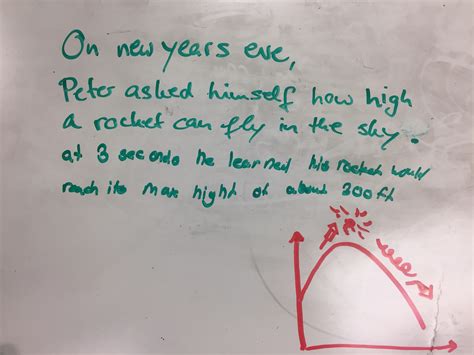 Quadratic Fireworks Projectile Motion I Speak Math