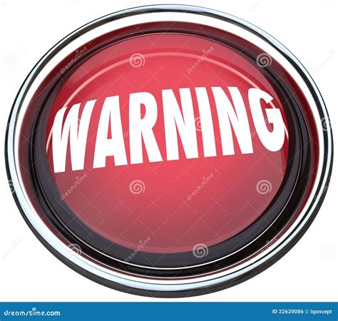 Warning Red Round Button Alarm Light Flashing Royalty Free Stock Image Image