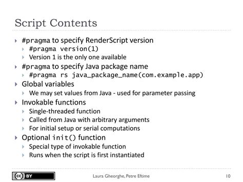 PPT Lecture Renderscript PowerPoint Presentation Free Download ID