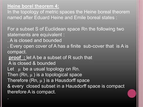 Topology Msc 2 Semester Mathematics Compactness Unit 4 Pptx