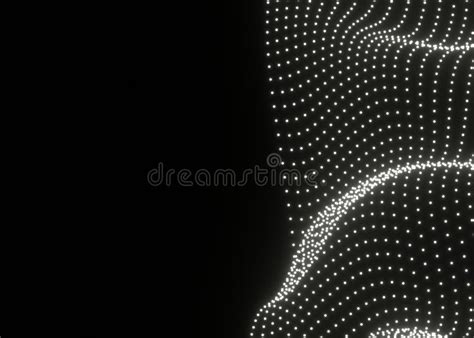 Abstract White Background Of Points Big Data Stream Stock Illustration Illustration Of Dark