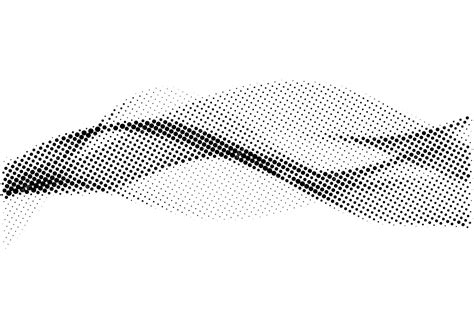 Premium Vector Black Abstract Wave Style Grunge Halftone Pattern Texture Background