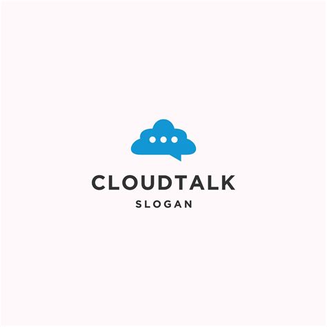 Cloud Talk Logo Icon Design Template Vector Illustration 13547711