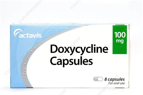Pack Of Doxycycline Capsules Stock Image C Science Photo Library