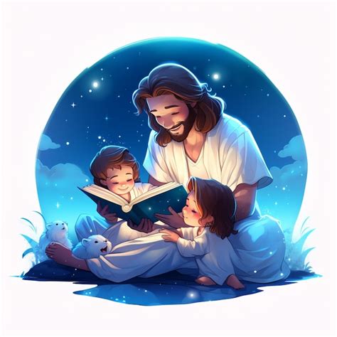 Jesus Com Criancas No Ceu Céu Meu Novo Lar