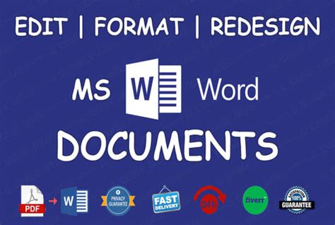 Create Edit Format Redesign Effective Microsoft Word Documents By Abrarmukhtar26 Fiverr