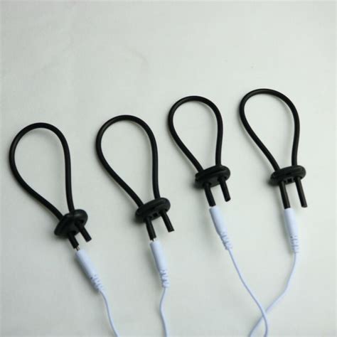 Estim Monopolar Conductive Electrosex Penis Ring Rubber Tube Electrodes Sex Toys EBay