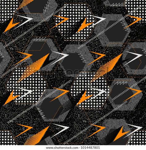 Abstract Seamless Geometric Pattern Background Stock Vector Royalty Free 1014487801 Shutterstock