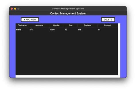 Contact Management System In PYTHON With Complete Source Code CodeWithCurious