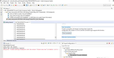 ccs launchxl f28377s build project and debug problems code composer