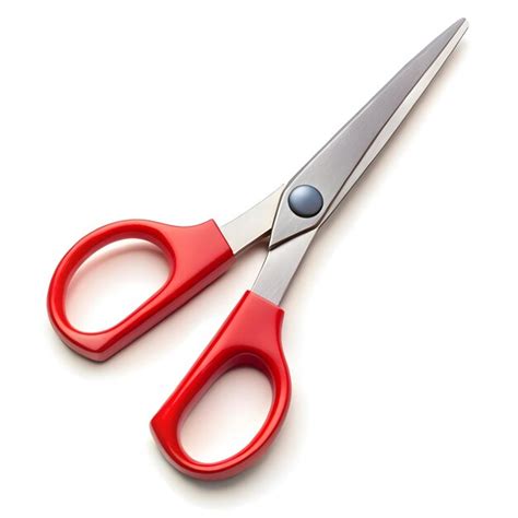 Scissors On White Background Premium Ai Generated Image