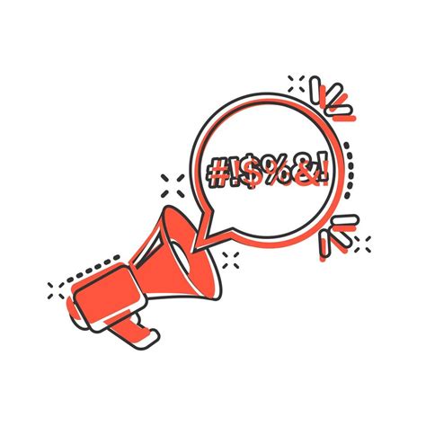 Shout Speech Bubble Icon In Comic Style Complain Vector Cartoon