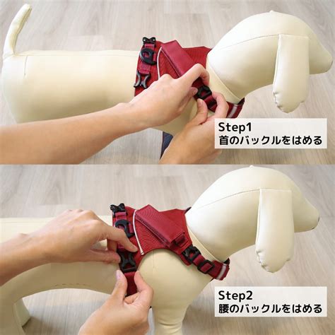 首を通さない日本製のハーネス