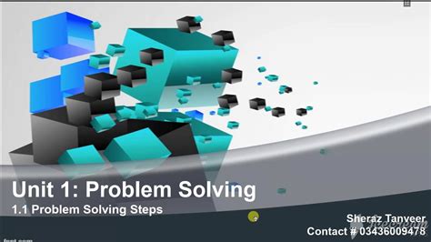 Computer 9th Class New Course Unit 1 Topic Problem Solving Steps
