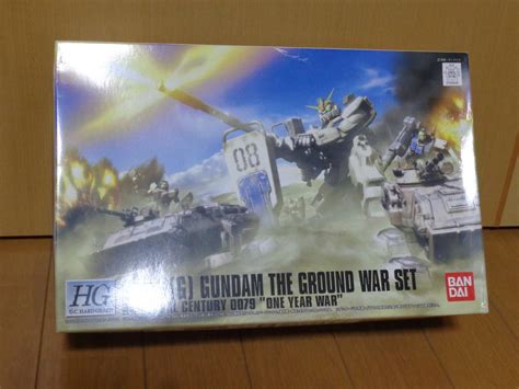 Yahooオークション 未組立 1144 Hguc 陸戦型ガンダム地上戦セット