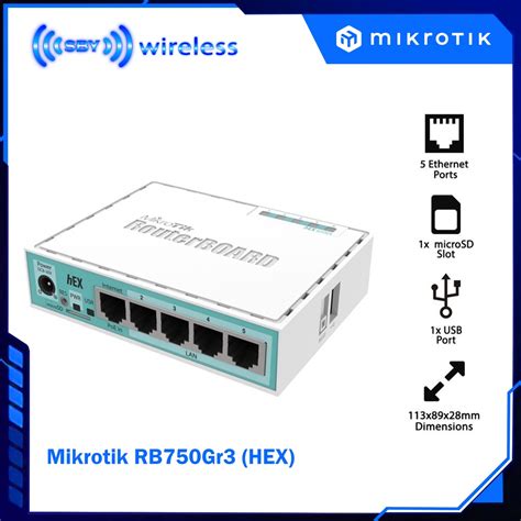 Jual Mikrotik Rb750gr3 Mikrotik Routerboard Rb 750gr3 Hex Shopee Indonesia