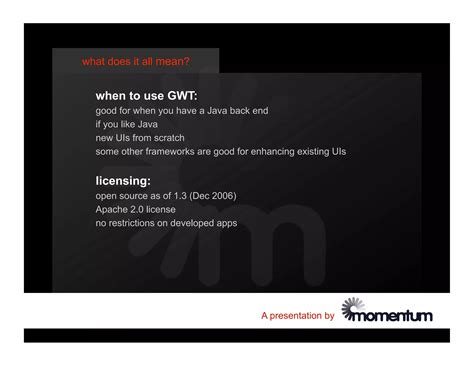 GWT Google Web Toolkit PPT