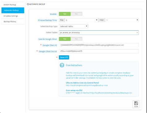 Prestashop Easy Db Backup User Manual Knowband Blog Ecommerce Modules
