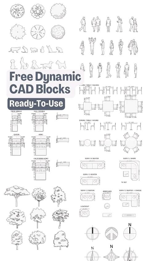 Extensive Autocad Blocks Library Download Autocad Autocad Layout Architecture Illustration