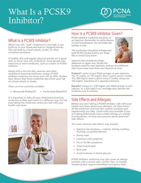 What Is A Pcsk9 Inhibitor Fact Sheet Pcna