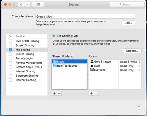 Faq How Do I Create A Shared Folder On Mac And Add It As A Watched Folder In Roon