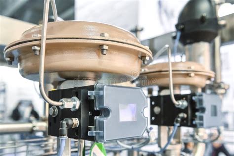 Stainless Steel Pipes And Valves Industrial Pipeline System Stock