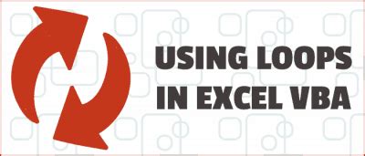 Excel VBA Loops For Next Do While Do Until For Each With Examples