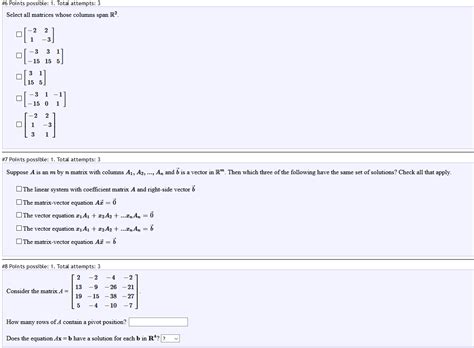 Solved 6 Points Possible 1 Total Attempts 3 Select All Chegg Com