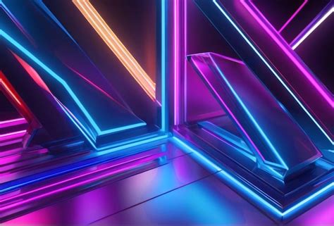 Premium Photo Beautiful 3d Rendering Rgb Lighting Background With