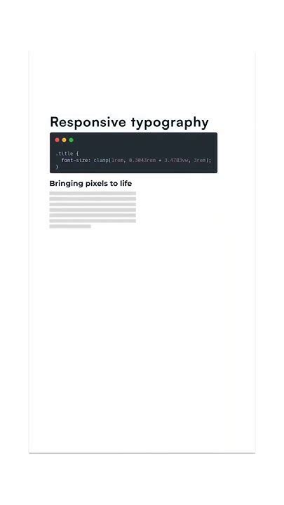 🔥🔥 Create Fully Responsive Typography Using Pure Css Youtube