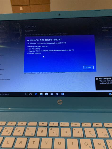 hey guys i m trying to reset my laptop but keep getting this message