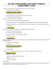 CD CSUN SPRING QUIZ PART B QUESTIONS Docx CD CSUN SPRING QUIZ
