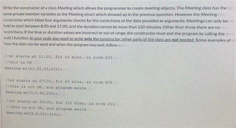 Solved Consider The Class And Struct Definitions Below And Chegg