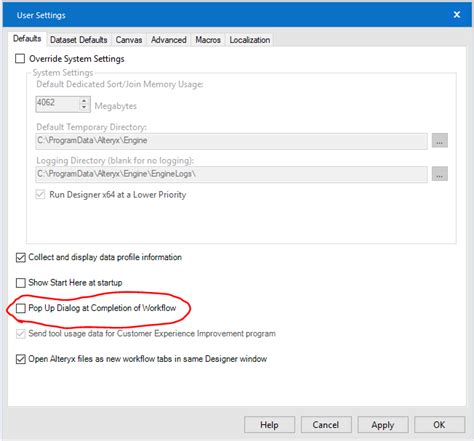 Workflow Complete Popup No Longer Takes Focus Alteryx Community