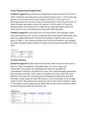 Linear Programming Problems Pdf Linear Programming Applications Problem Page Leary