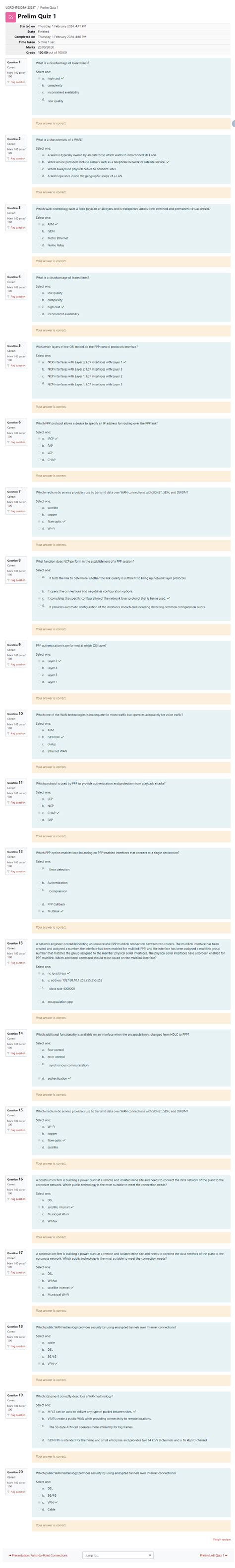 Prelim Quiz Attempt Review Data Communication And Networking Studocu