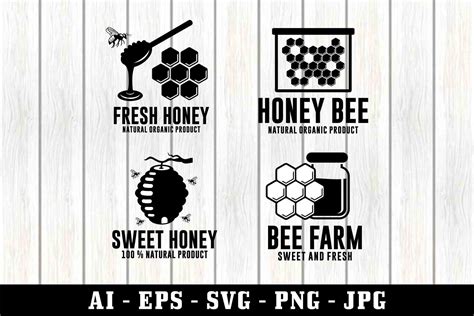 Natural Honey Bee Vector Graphic By Kerja Serabutan · Creative Fabrica Natural Honey Bee Vector Graphic By Kerja Serabutan · Creative Fabrica