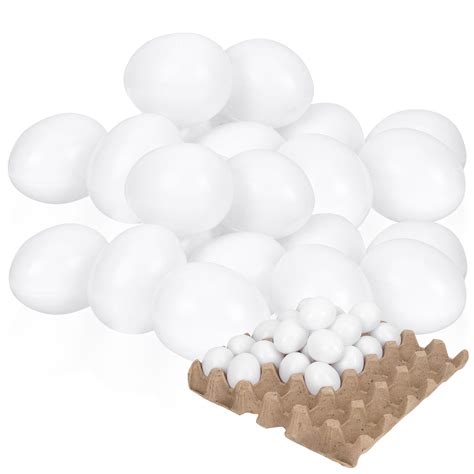 Worgeous 1 Set Blank Plastic Egg Fake Egg Craft Decorative Egg Toy Plastic Egg Model Graffiti