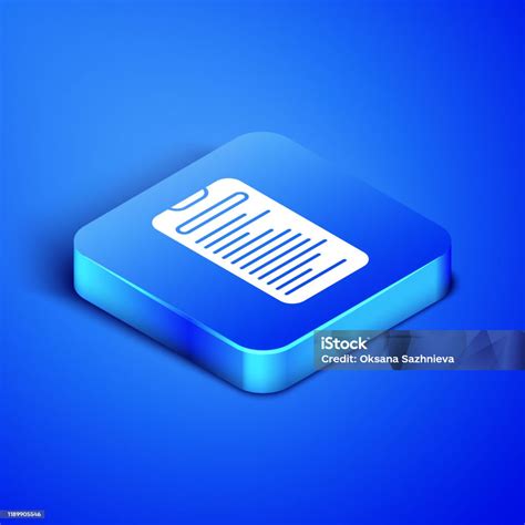Isometric Computer Api Interface Icon Isolated On Blue Background Application Programming