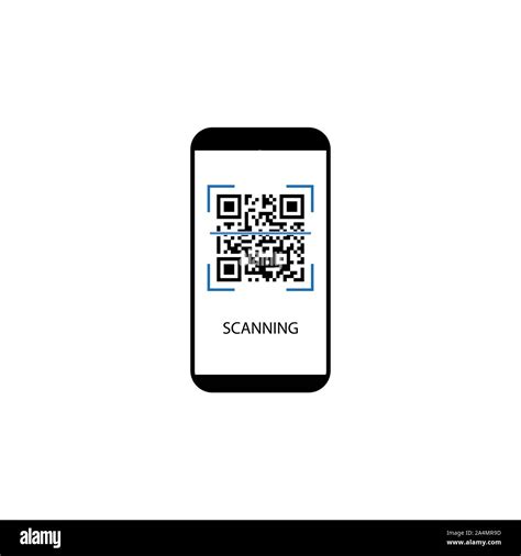 Smartphone QR Code Icon Vector Illustration Flat Design Stock Vector Image Art Alamy
